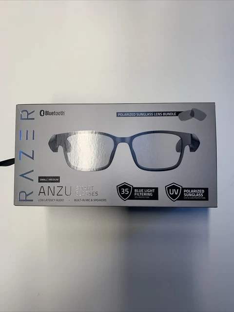 NEW RAZER ANZU Smart Glasses - Rectangular Design - Size SM £89.99 ...