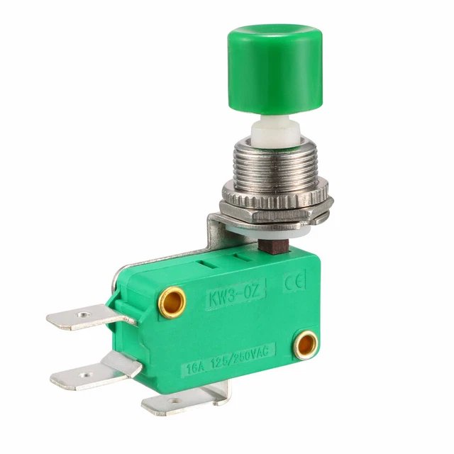 16A AC125/250V SPDT NO NC 3-terminal bouton poussoir Interrupteur Micro ...