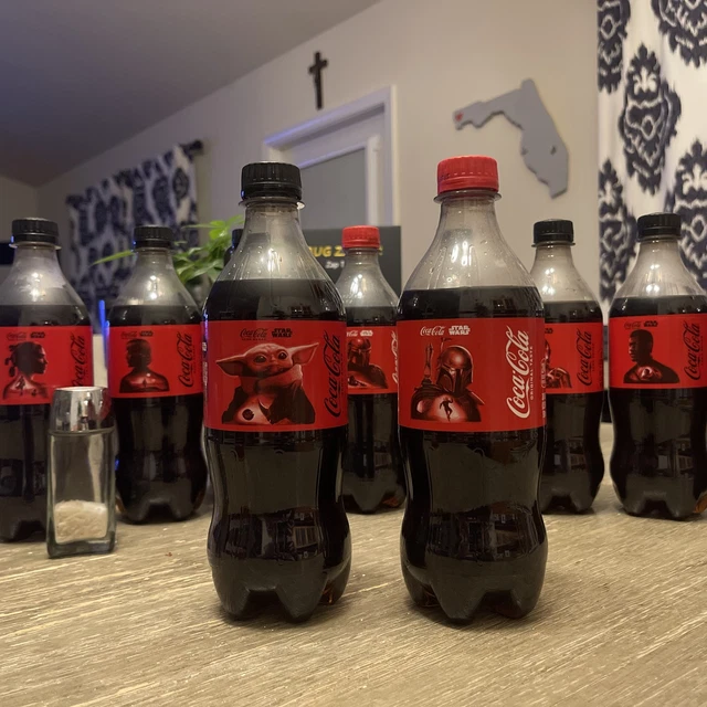 STAR WARS LIMITED Edition 2025 Coca Cola Coke Zero 20 Oz. Grogu & Boba ...