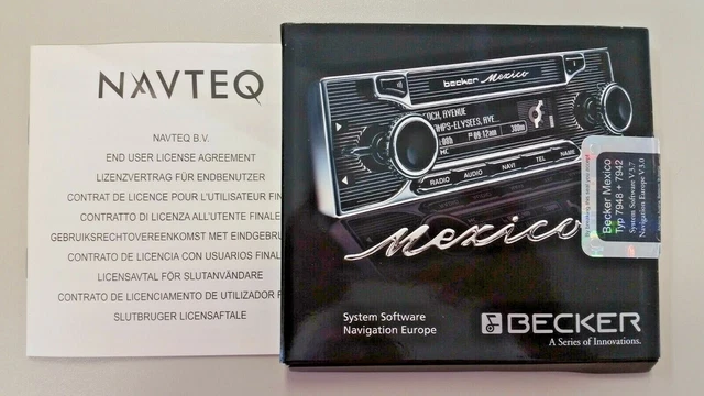 RARITÄT BECKER MEXICO Retro BE7948 System Software V3.7 Navigation ...