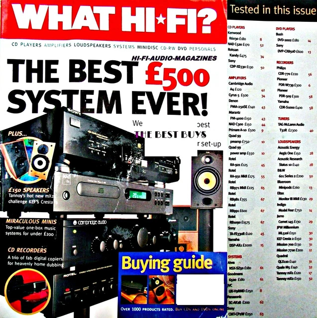 WHAT HI-FI Yamaha Dsp Ax1 / Primare A10 / Blueroom Mini Pods / Aiwa Nsx ...