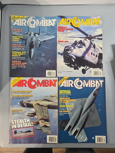 LOT OF 4 Vintage Air Combat Magazines 1980s – Military Aircraft, Jets ...