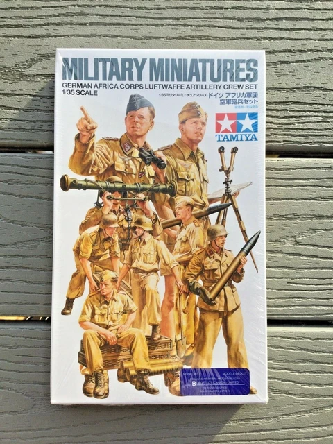 TAMIYA 1/35 WW Ii German Africa Corps Luftwaffe Artillery Crew 8 Fig ...