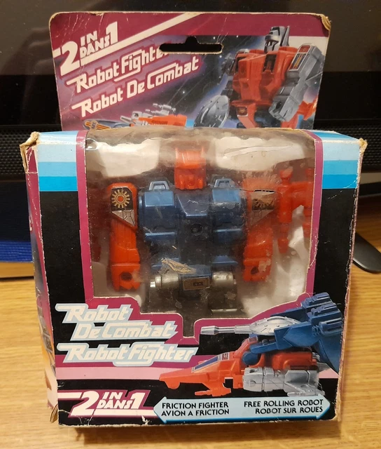 VINTAGE TRANSFORMING ROBOT Fighter Jumpstarter KO Boxed Transformers ...