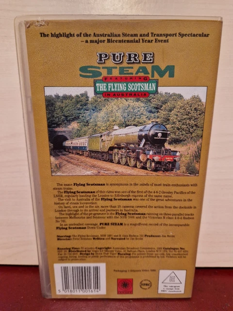 PURE STEAM - Featuring Flying Scotsman In Australia - PAL VHS Video ...