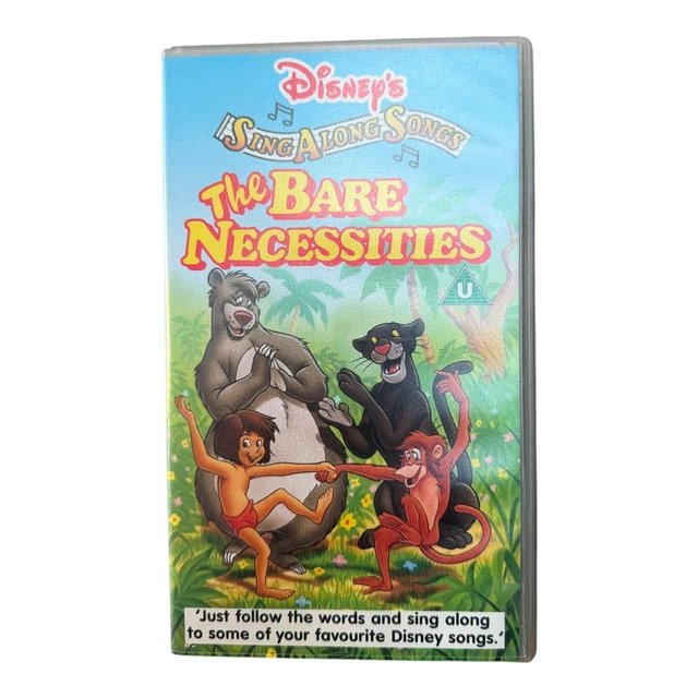 Disney S Sing Along Songs The Bare Necessities Vhs Vintage Rare 1987