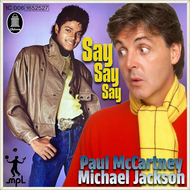 7& PAUL MCCARTNEY & MICHAEL JACKSON Say Say Say BEATLES MPL ODEON 1983 ...