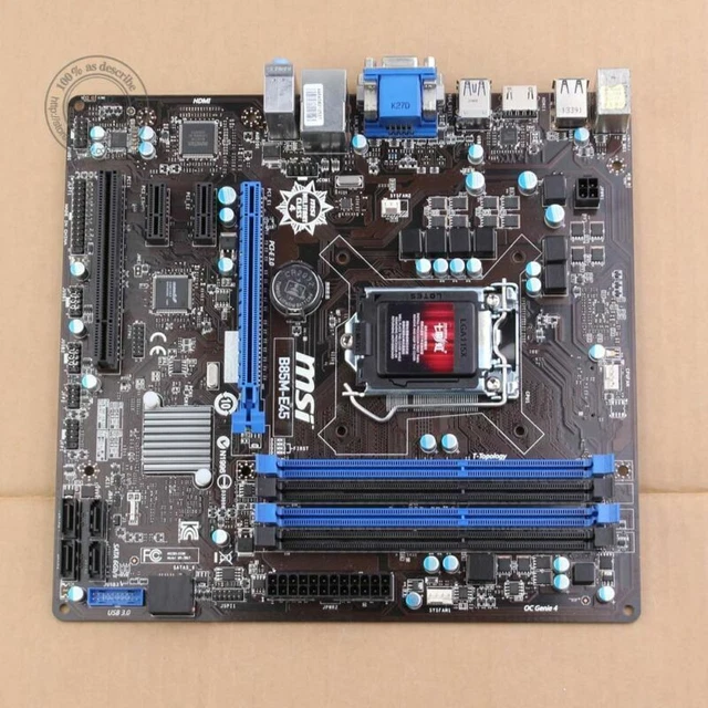 ORIGINAL MSI B85M-E45 LGA 1150 DDR3 Intel B85 Motherboard USB 3.0 SATA 6Gb/s DVI EUR 94,21 ...