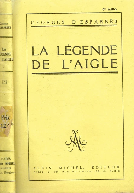 LA LEGENDE DE L'aigle. Poeme Epique En Vingt Contes. Sd. . EUR 8,00 ...