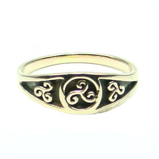 CELTA TRISKELE ANILLO Bronce Símbolo Folclore Joya - Nuevo EUR 9,60 ...