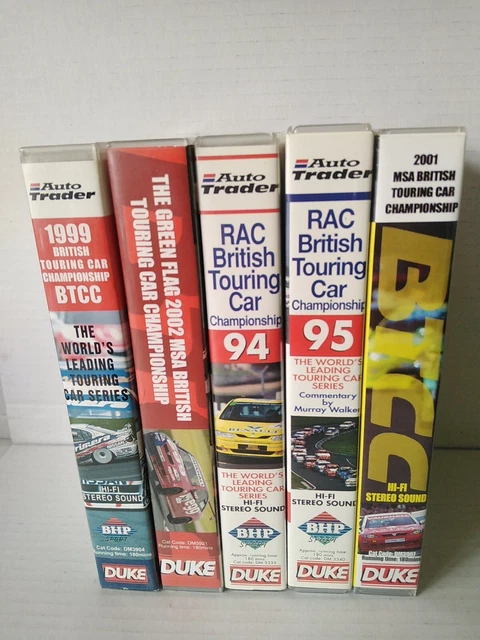 VINTAGE BRITISH TOURING Car Championship Highlights VHS Tapes Bundle x5 ...