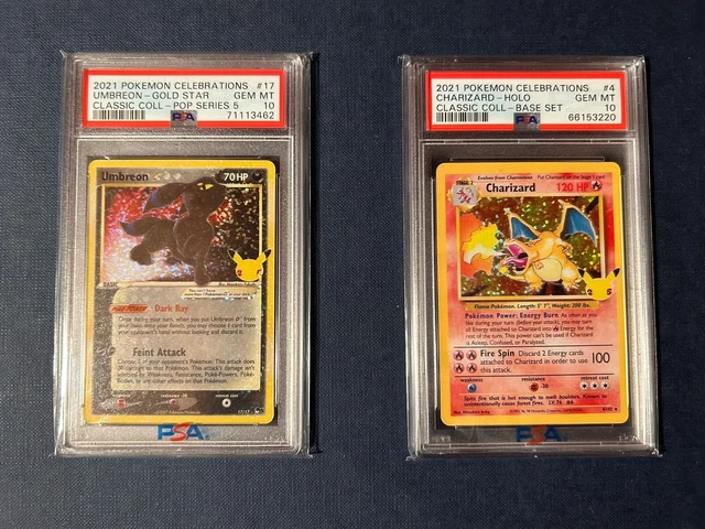 CARTE GRADATE POKÉMON Celebrations 2021 PSA 10 Charizard & co EUR 460 ...