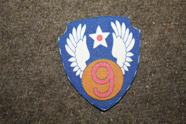 ORIGINAL WW2 U.S. Army Air Forces "British Made" 9th Air Force Uniform Patch EUR 19,44 - PicClick DE
