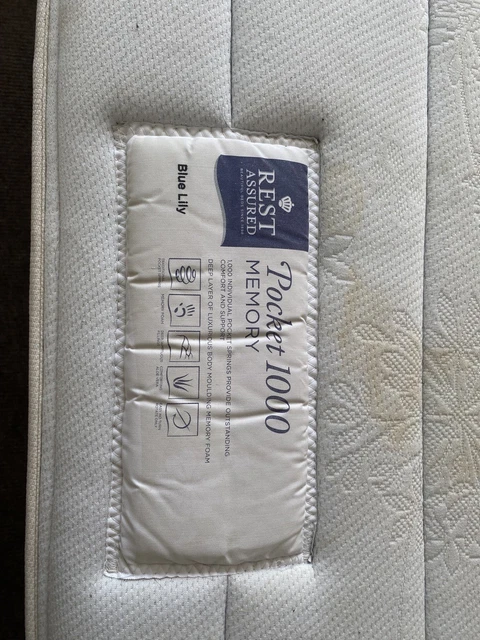 DOUBLE BED WITH Mattress - 4 Drawers In Base - Headboard £2.24 ...