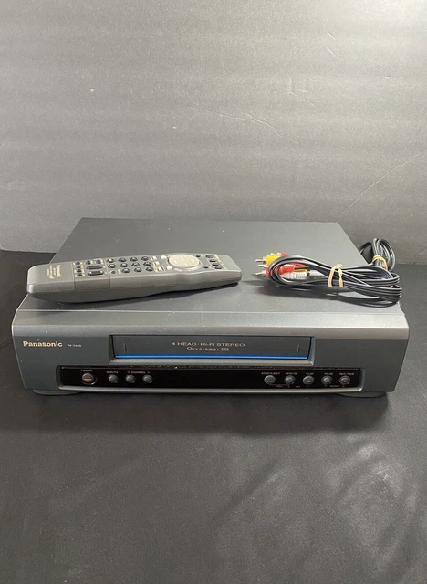 PANASONIC PV-V4521 VHS 4 Head Omnivision VCR Remote RCA Cable Tested ...