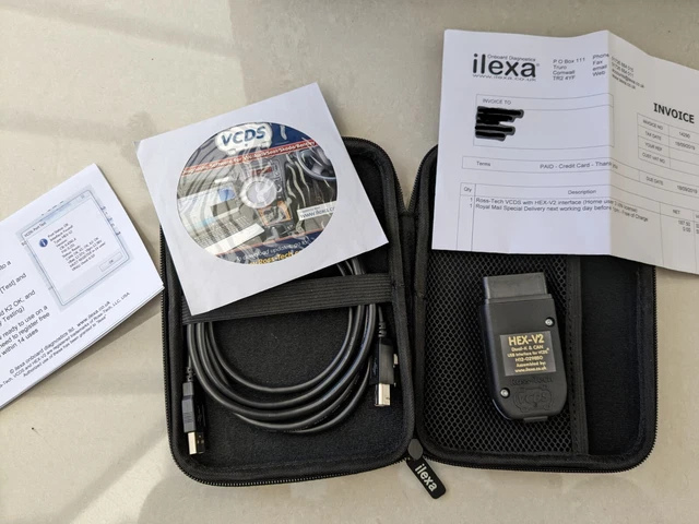 GENUINE ROSS-TECH VCDS with HEX-V2 Interface (Home User 3 VIN) 2x VIN ...