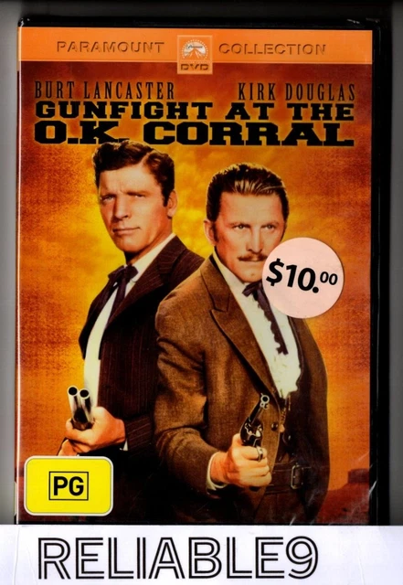 BURT LANCASTER+KIRK DOUGLAS- Gunfight the OK Corral DVD Sealed R4-1956/2006 AUS $9.95 - PicClick AU