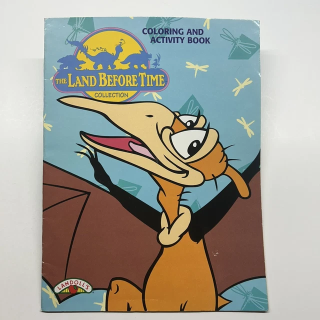 THE LAND BEFORE Time Collection Color and Activity Book 1997 Dinosaurs ...
