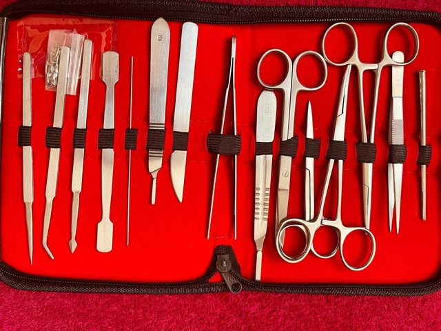 DISSECTION KIT DISSECTING tools medical students Anatomy Biology Lab 16 ...