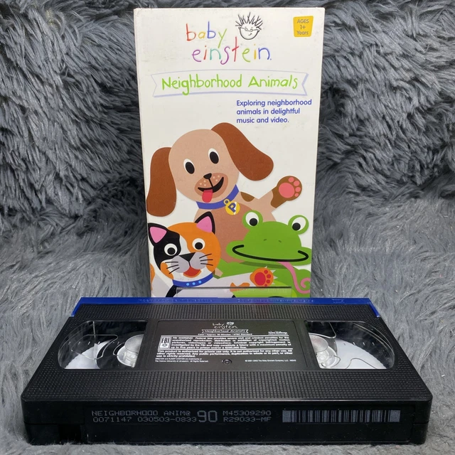 BABY EINSTEIN NEIGHBORHOOD Animals Baby Dolittle VHS Tape 2002 Disney ...