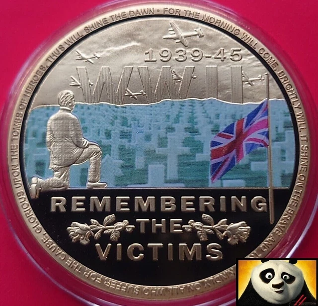 2019 40MM REMEMBERING the Victims World War II Proof Commemorative Coin ...