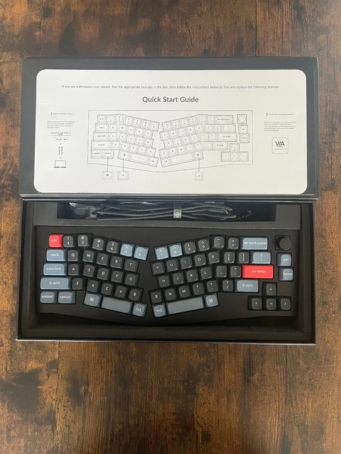KEYCHRON Q8 (ALICE Layout) QMK Custom Mechanical Keyboard ISO Layout ...