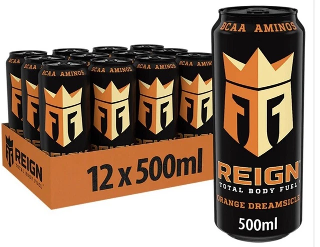MONSTER ENERGY DRINK Reign Orange Dreamsicle 500ml (Box of 12) £14.95 ...
