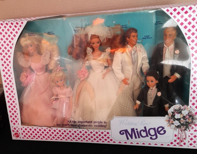 BARBIE MIDGE’S WEDDING #9852 1990 MIB $149.99 - PicClick CA