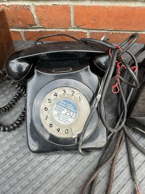 VINTAGE DICTOGRAPH TELEPHONE System Switchboard & Two Old Phones Job ...