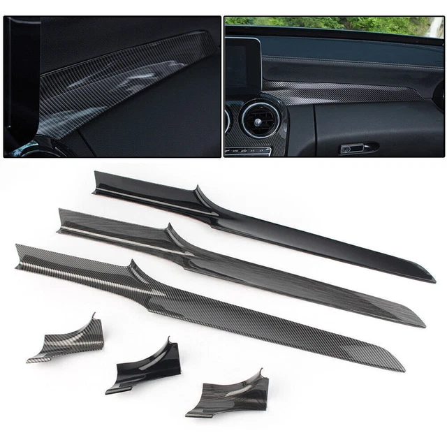 FOR MERCEDES BENZ W205 X253 Look Console Dashboard Trim Carbon Fiber £ ...
