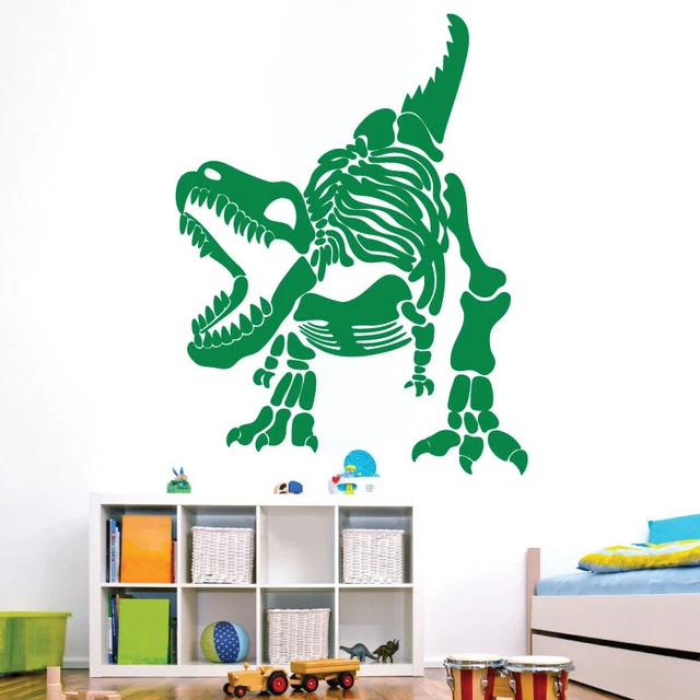 GIANT T-REX DINOSAUR Fossil - Children Boys Girls Wall Sticker £18.99 ...