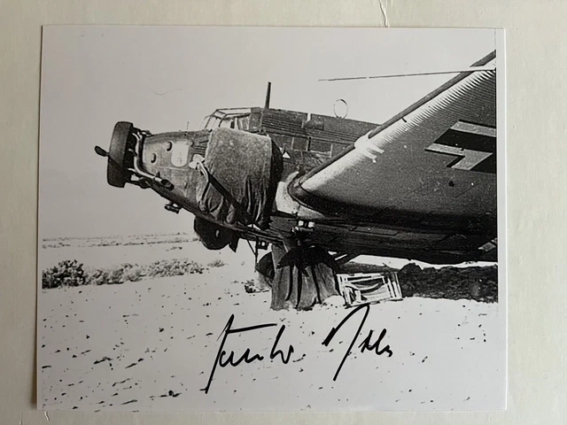 SIGNED PHOTO WW2 Luftwaffe Ace Pilot Gunther Rall £11.50 - PicClick UK