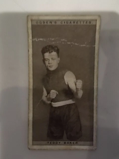 TEDDY BAKER 1928 Ogdens Boxing Sigaretta Boxer Pugili in azione EUR 5 ...