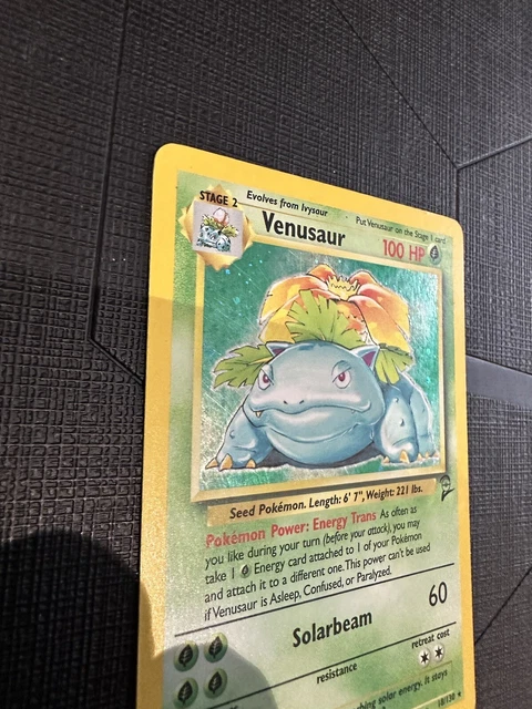 POKÉMON VENUSAUR BASE Set 2 18/130 Holo Unlimited Holo Rare EUR 49,00 ...