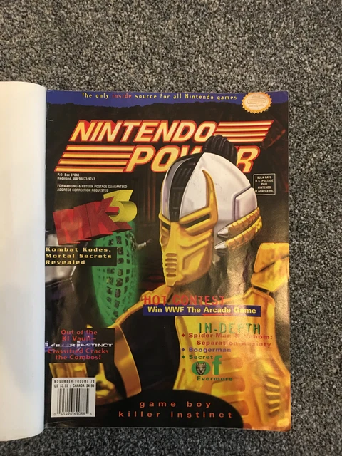 NINTENDO POWER MAGAZINE issue 78 with Donkey Kong Country 2 poster snes ...