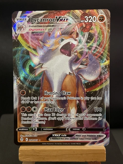 POKEMON CARD LYCANROC VMAX 092/203 Evolving Skies Near Mint £3.50 ...