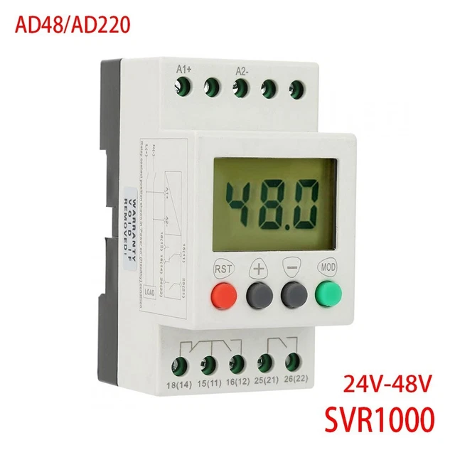 SVR1000 AD48 AD220 AC/DC 24V-48V 50/60Hz Relay Motor-Overvoltage ...