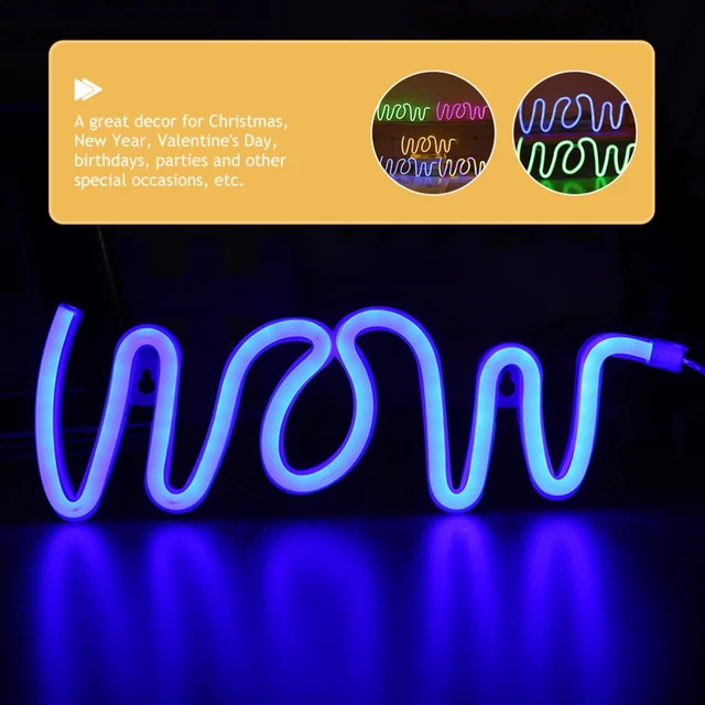 SET OF 2 Football Led Sign Girl Neon Room Decor Bedroom Light up Signs ...