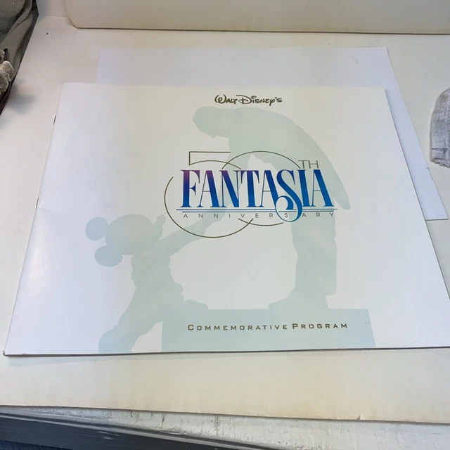 WALT DISNEY FANTASIA 50th Anniversary program 1990 £10.43 - PicClick UK