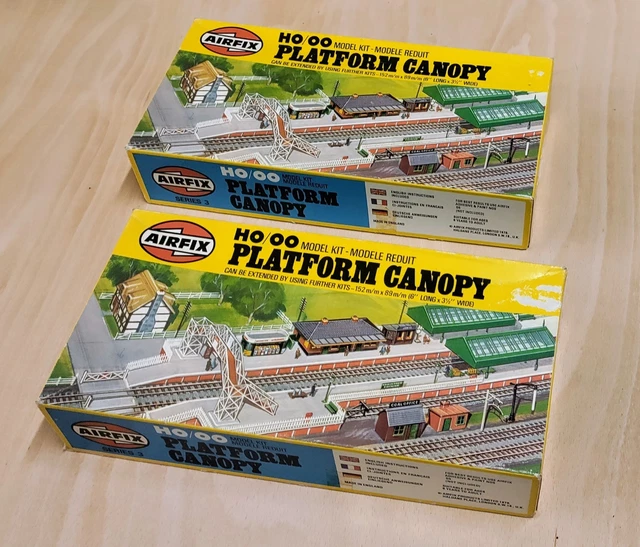 CLASSIC 2 X AIRFIX 00 Gauge/4mm Scale Railway Platform Canopy Kits VGC ...