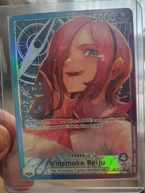 ONE PIECE WINGS Of Captain English Card Game Reiju Op06-042 V.2 Leader ...