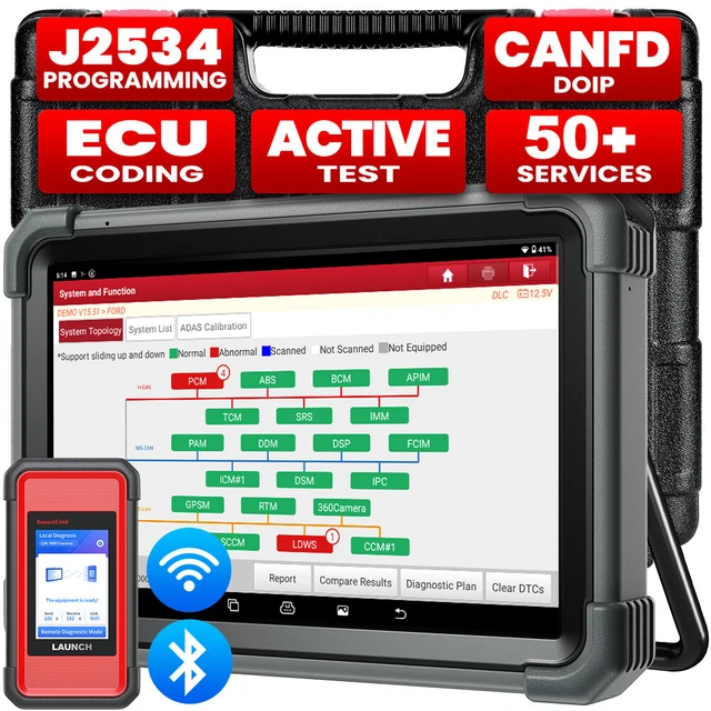 2025 LAUNCH X431 PRO3S+ ELITE PRO 5 PAD Outils diagnostic scanner J2534 ...