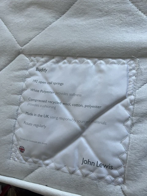 JOHN LEWIS BUDDY Beds (2 Single Beds) £104.70 - PicClick UK