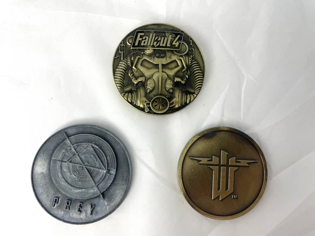 BETHESDA CHALLENGE COIN Set - Fallout 4, Wolfenstein, Prey $89.99 ...