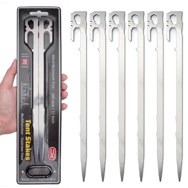 PICCHETTI PER TENDA da tetto, picchetti da giardino, chiodi da terra ...