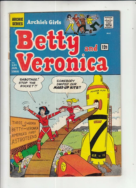 ARCHIE'S GIRLS BETTY and Veronica #121 (Archie 1966) VG- $10.00 - PicClick CA