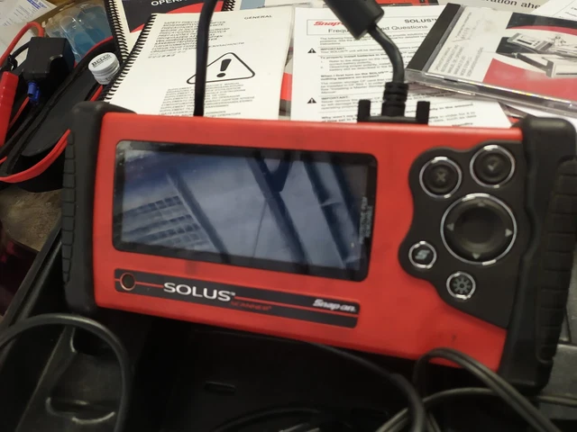 SNAP ON SOLUS Pro Diagnostic Car Scanner Wires DVD Manual Case Power ...