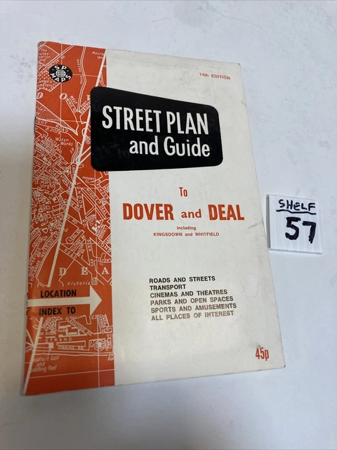 DOVER AND DEAL: Street Plan and Guide Sheet map Vintage VGC £6.80 ...