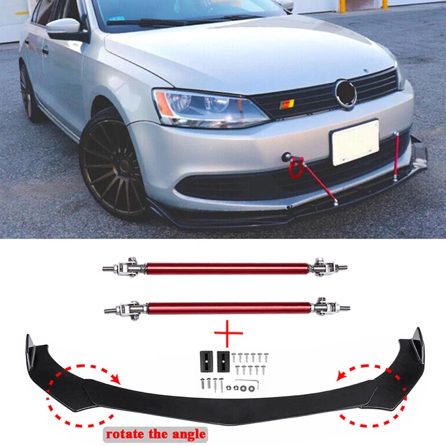 FOR VOLKSWAGEN JETTA Front Bumper Lip Spoiler Splitter Body Kit + 15cm ...
