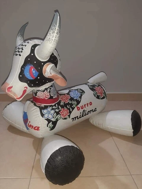 MUCCA CAROLINA GONFIABILE Invernizzi Burro Milione Anno 1965 Da Mare ...